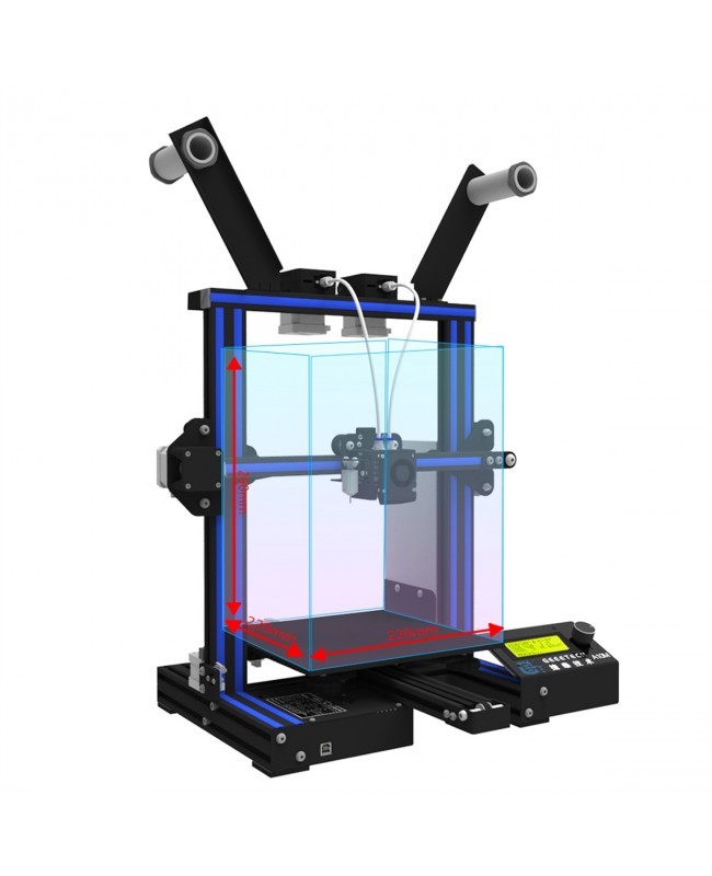 Buy Geeetech A10M 3D Printer, Mix Color | Dual Extrusion 3D Printing 2 ...