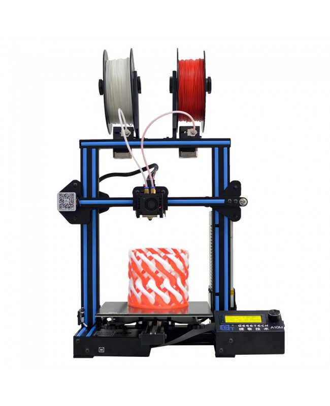 Buy Geeetech A10M 3D Printer, Mix Color | Dual Extrusion 3D Printing 2 in 1 out