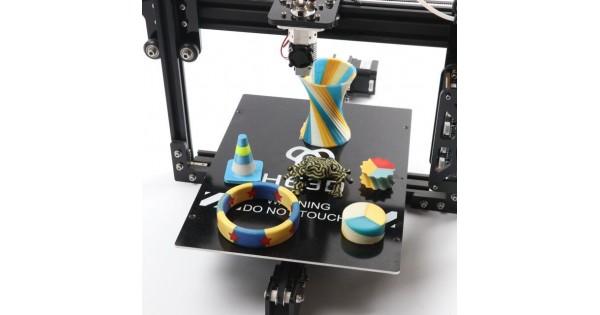 HE3D Ei3 Tricolor/Triple Head 3D Printer Kit with 2 Free Rolls of ...